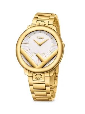 Fendi Run Away Yellow Gold Bracelet Watch