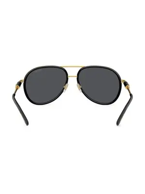 Versace 60mm Aviator Sunglasses