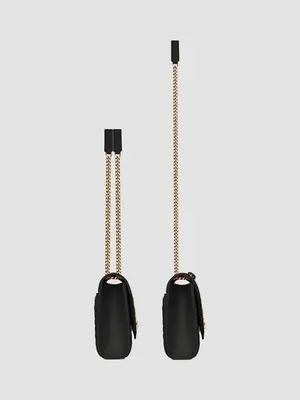 Saint Laurent Envelope Shoulder Bag - Black