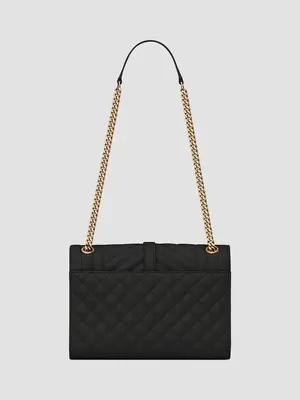 Saint Laurent Envelope Shoulder Bag - Black