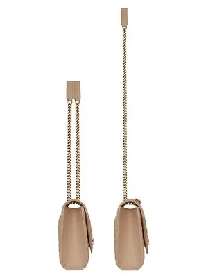 Saint Laurent Envelope Shoulder Bag - Dark Beige