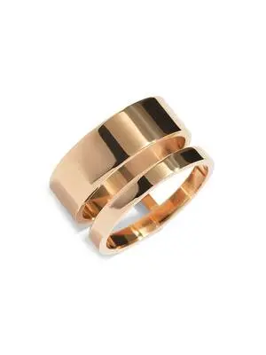 REPOSSI Berbere 18k 2-row Ring - Pink Gold