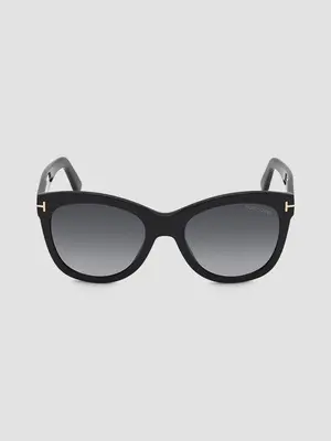 TOM FORD Wallace 54mm Cat-eye Sunglasses - Black Gradient
