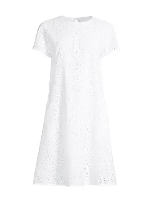 BOSS Dajour Eyelet Dress - White