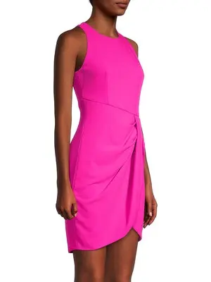 Black Halo Brett Ruched Sheath Dress
