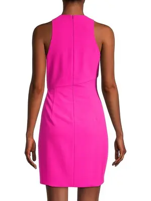 Black Halo Brett Ruched Sheath Dress