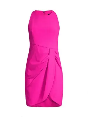 Black Halo Brett Ruched Sheath Dress