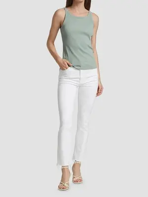 MOTHER The Hustler Ankle Frayed Jeans