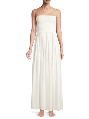 Ramy Brook Calista Strapless Smocked Dress