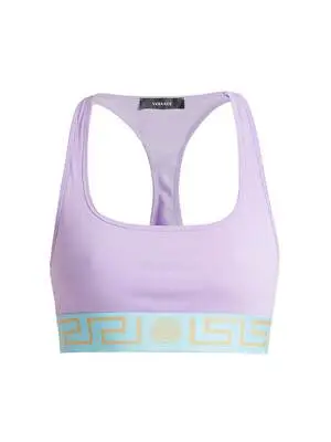 Versace Greca Border Sports Bra Liatris Splash