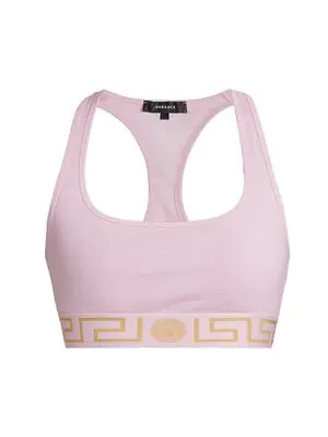 Versace Greca Border Sports Bra Light Pink