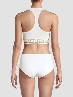 Versace Greca Border Sports Bra
