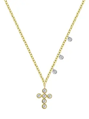 Meira T 14k & Diamond Cross Pendant Necklace