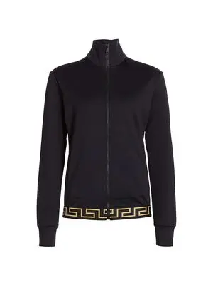 Versace Women's Greca Gym Sweatshirt - Black  - Black