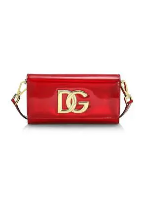 Dolce & Gabbana DG Millennials Leather Shoulder Bag - Red