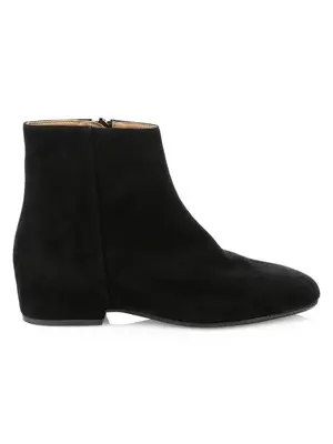 Aquatalia Ulyssaa Suede Ankle Boots - Black