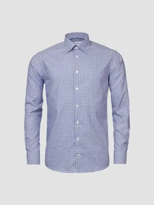 Eton Contemporary-fit Tattersall Check Cotton Long-sleeve Shirt