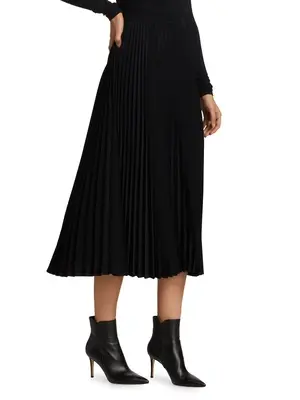 Co Essentials Elastic-waist Pleated Skirt