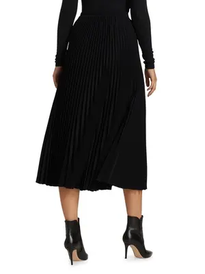 Co Essentials Elastic-waist Pleated Skirt