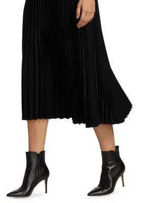 Co Essentials Elastic-waist Pleated Skirt