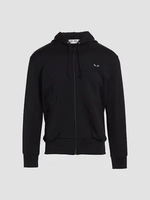 Play Comme Des Garcon Heart Hoodie - Black