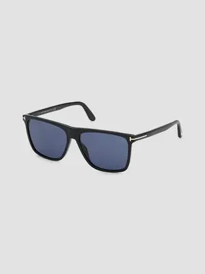 TOM FORD Fletcher 54mm Square Sunglasses - Black