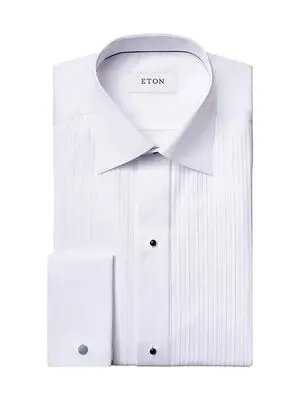 Eton Classic-fit Pleated Bib Formal Shirt - White