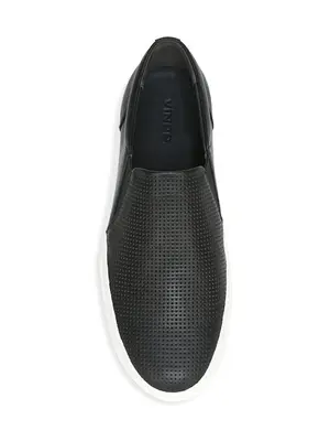 Vince Fletcher Leather Slip-on Sneakers