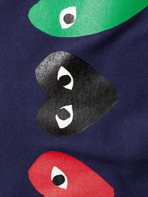 Play Comme Des Garcon Triple Heart Tee