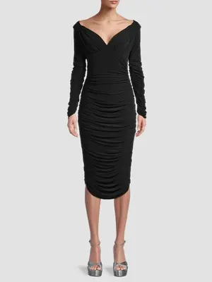 Norma Kamali Tara Long-sleeve Dress