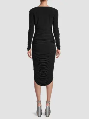 Norma Kamali Tara Long-sleeve Dress