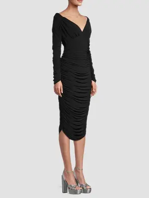Norma Kamali Tara Long-sleeve Dress