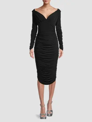 Norma Kamali Tara Long-sleeve Dress