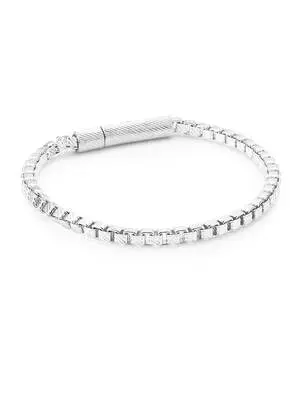 JONAS STUDIO Men's Flatiron Sterling Silver Textured Chain Bracelet - Silver - Silver
