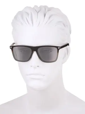TOM FORD Fletcher 57mm Square Sunglasses