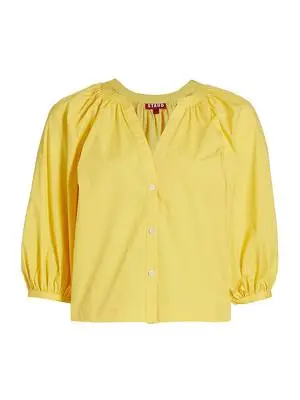 Staud Dill Poplin Top Wallflower
