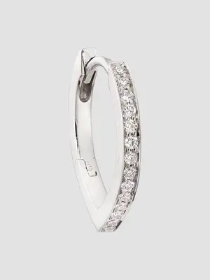 REPOSSI Antifer 18k & Diamond Single Hoop Earring - White Gold