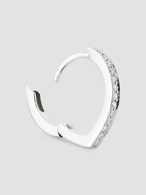 REPOSSI Antifer 18k & Diamond Single Hoop Earring - White Gold