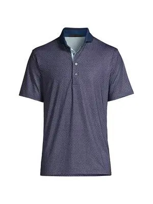 Greyson Starling Polka Dot Polo Shirt - Raven