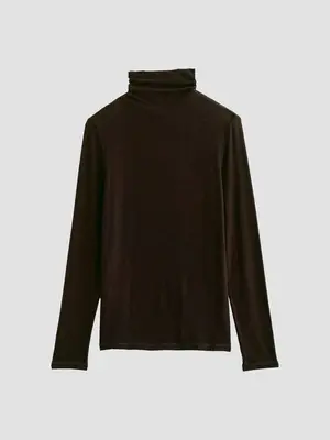 Ag Chels Cotton Turtleneck Sweater - Deep Trenches