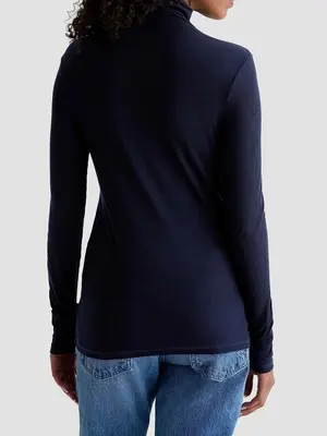 Ag Chels Cotton Turtleneck Sweater - Deep Trenches
