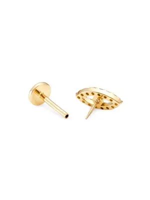 PERSEE Paved Eye Piercing 18k Single Earring