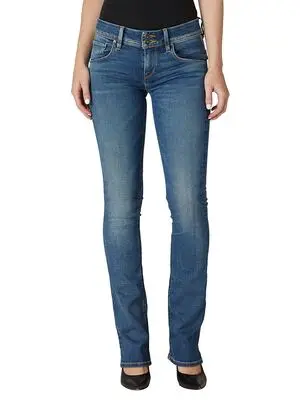 Hudson Jeans Women's Beth Mid-Rise Baby Bootcut Jeans - White - Size 28 - White  Midas