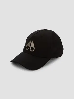 Moose Knuckles Logo Icon Baseball Cap - Black Nickel