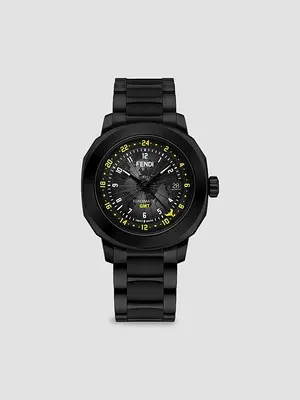 Fendi Selleria Stainless Steel Bracelet Watch - Black