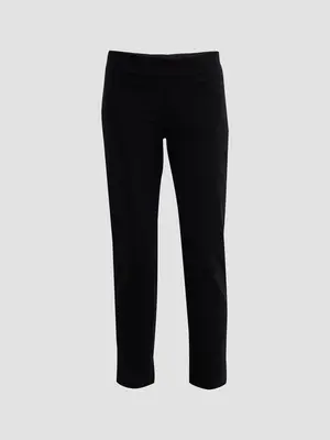 Eileen Fisher Slim-fit Ankle Pants - Black