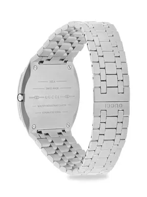 Gucci 25h Stainless Steel Bracelet Watch, 34mm - Silver