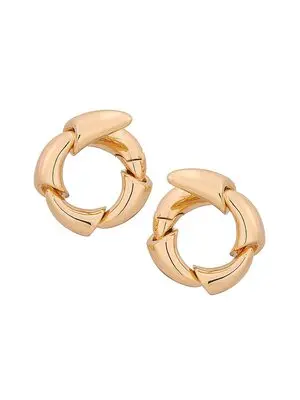 Vhernier Calla 18k Wraparound Hoop Earrings - Rose Gold