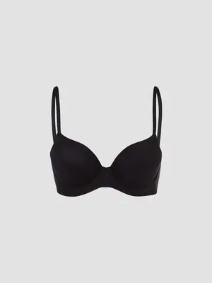 Hanro Cotton Sensation T-shirt Bra Black