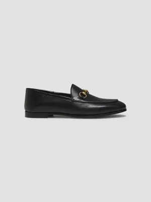 Gucci Brixton Leather Horsebit Loafers - Black